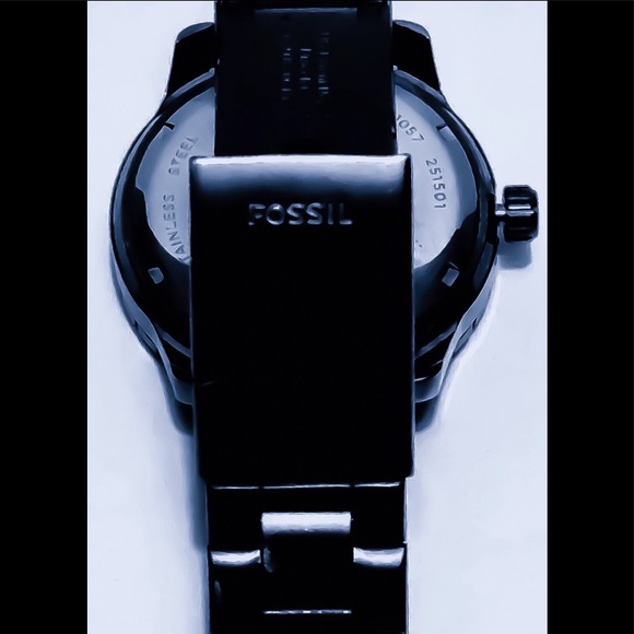 Fossil Sport | Accessories | Mens Black Stainless Steel Fossil Watch ...